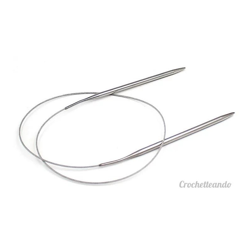 AGUJA CIRCULAR EN ALUMINIO 10mm - 80cm - Crochetteando - La tienda de ...