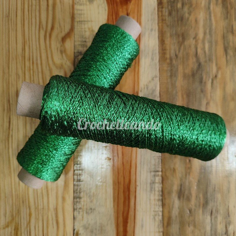 HILO SEDA 200gr - VERDE - Crochetteando - La tienda de los tejedores
